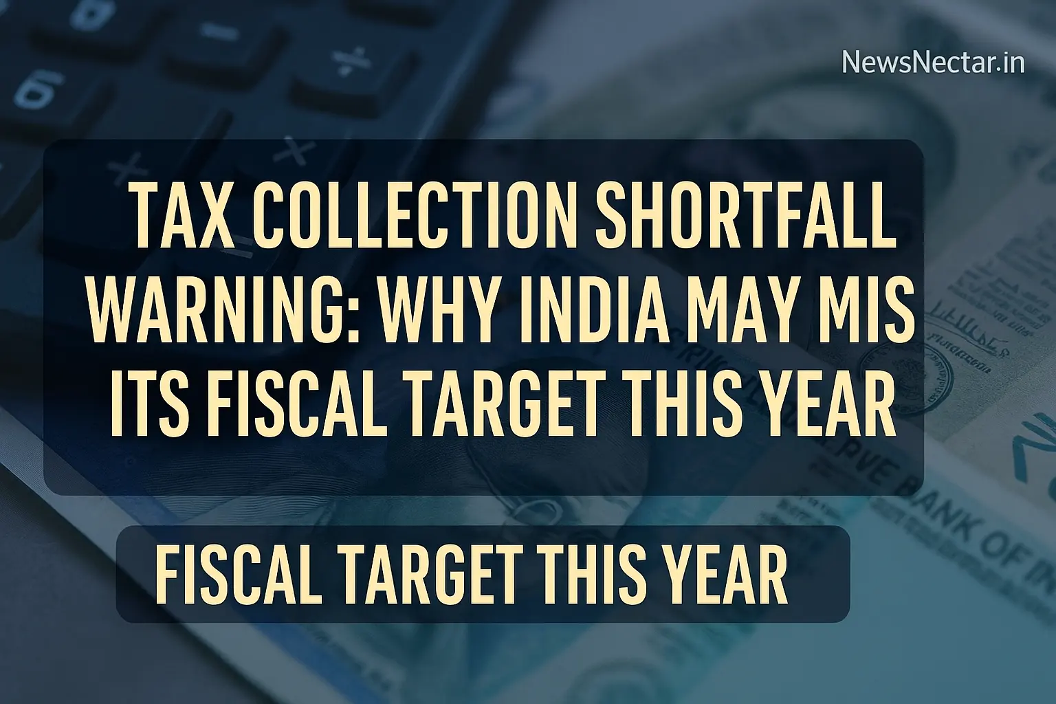Tax Collection Shortfall Warning: Why India May Miss Its Fiscal Target ...